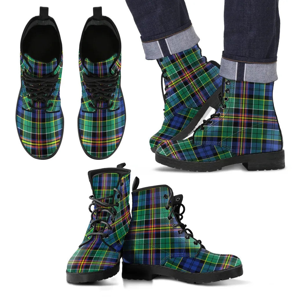 Scottish Allison Clan Tartan Leather Boots – Tartan Plaid