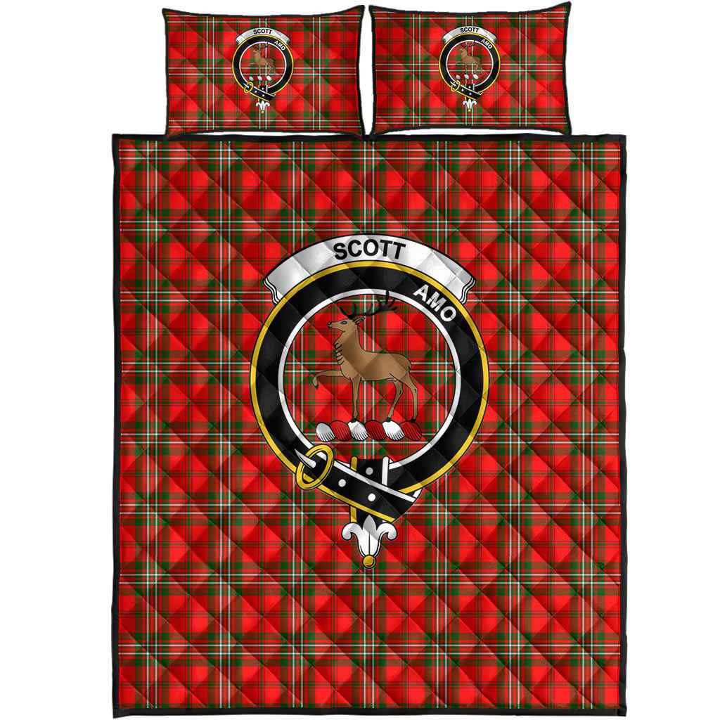 Scottish Scott Clan Crest Tartan Quilt Bed Set – Tartan Plaid