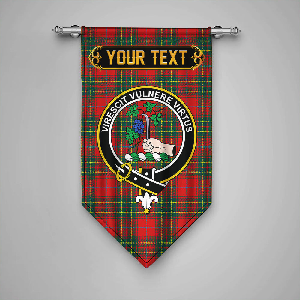 Scottish Burnett Modern Clan Crest Tartan Gonfalon Custom Personalized ...