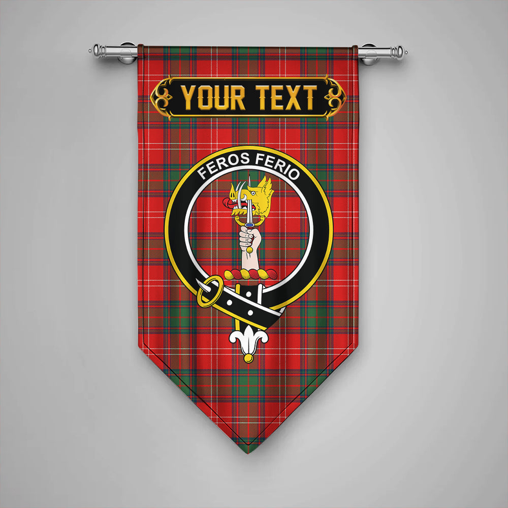 Scottish Chisholm Modern Clan Crest Tartan Gonfalon Custom Personalize ...