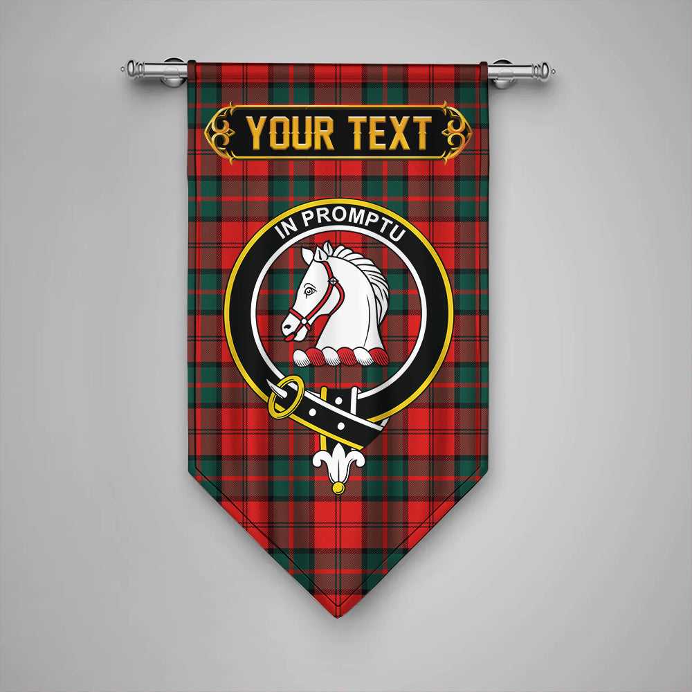 Scottish Dunbar Modern Clan Crest Tartan Gonfalon Custom Personalized ...