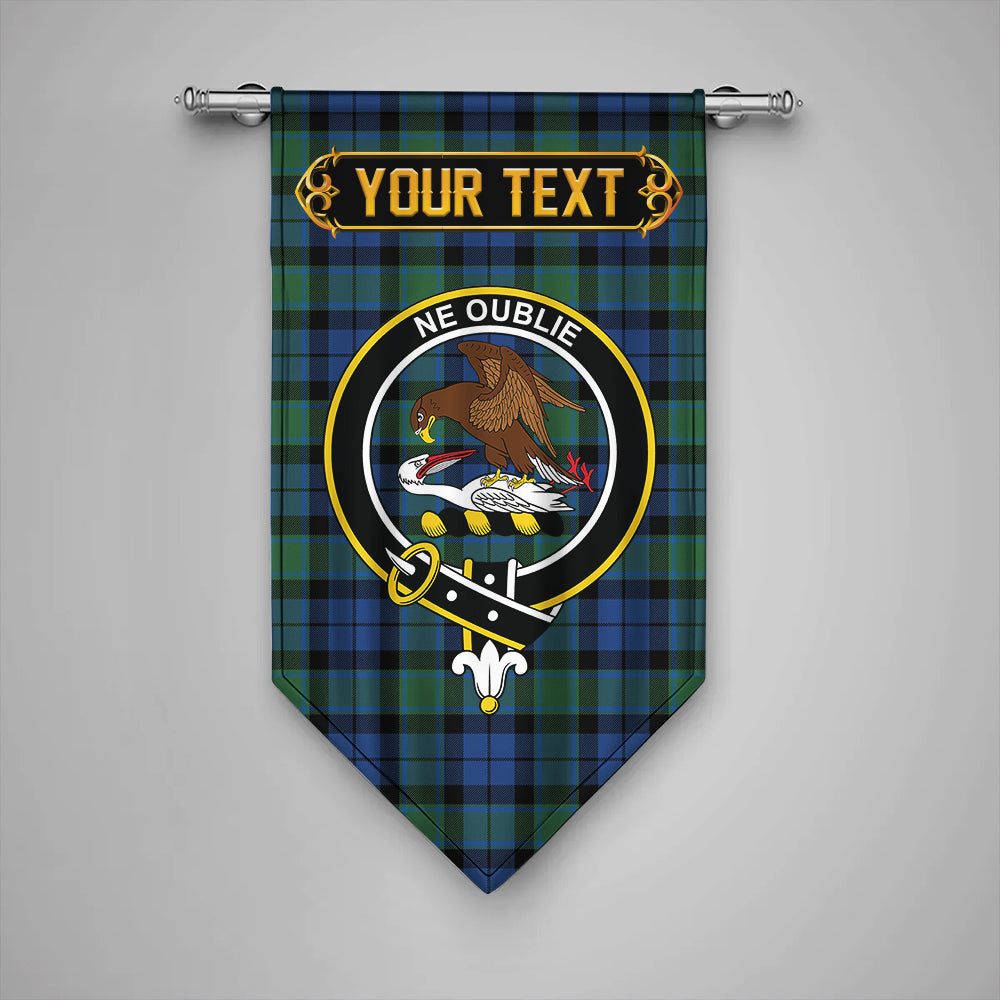 Scottish Graham of Menteith Modern Clan Crest Tartan Gonfalon Custom P ...