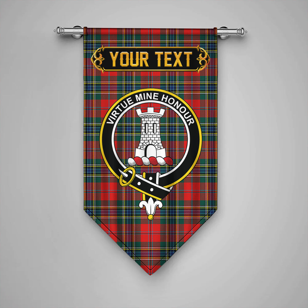 Scottish MacLean of Duart Modern Clan Crest Tartan Gonfalon Custom Per ...