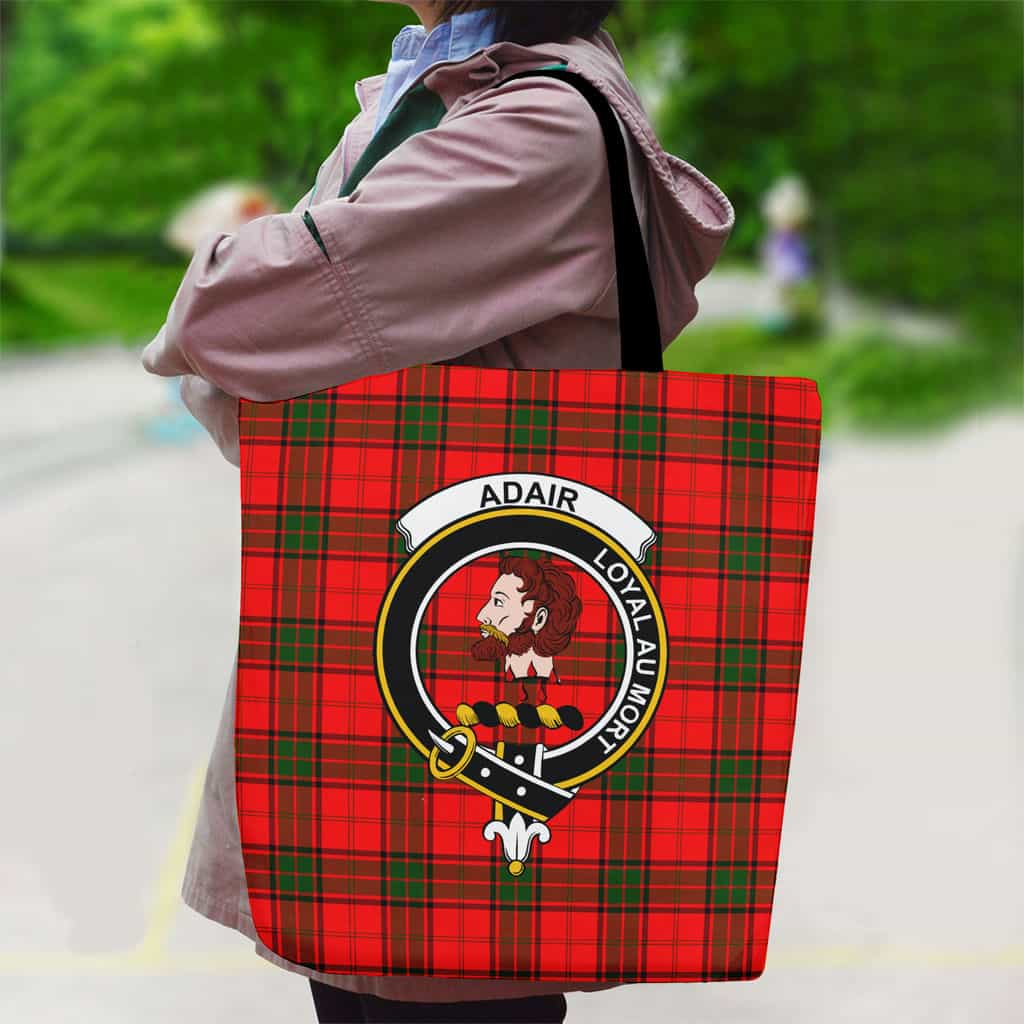 Scottish Adair Clan Crest Tartan Canvas Bag With Shoulder Strap ...