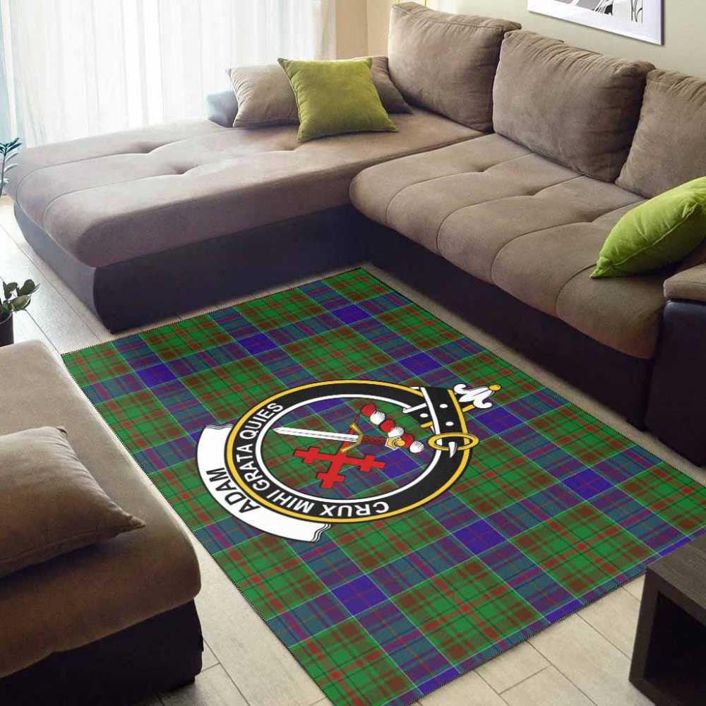 Scottish Adam Clan Crest Tartan Area Rug – Tartan Plaid