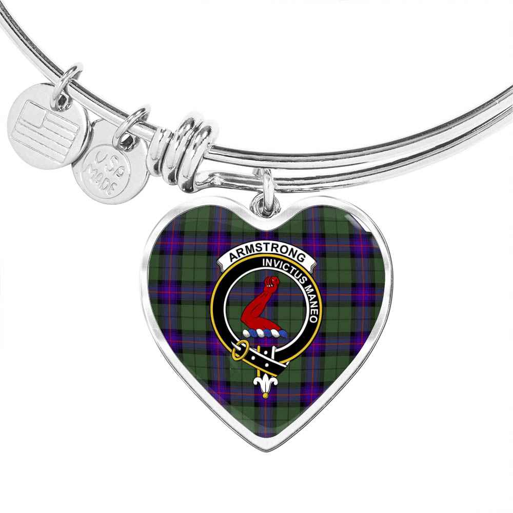 Scottish Armstrong Clan Crest Tartan Bangle Heart – Tartan Plaid