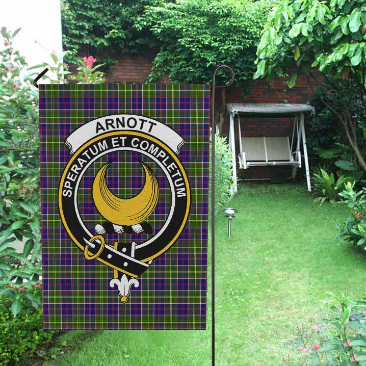 Scottish Arnott Clan Crest Tartan Garden Flag – Tartan Plaid