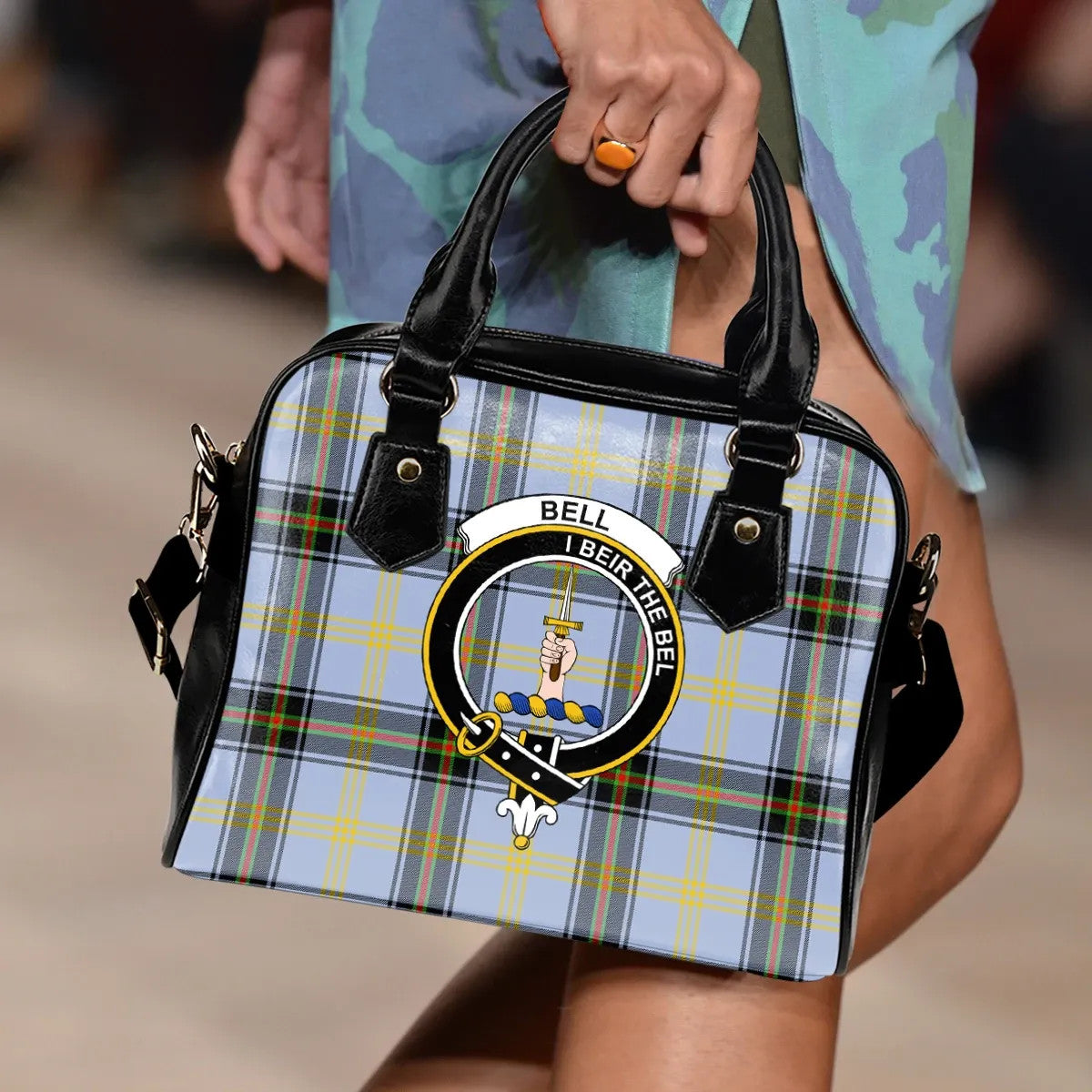 Scottish Bell of the Borders Clan Crest Tartan Shoulder Handbag ...