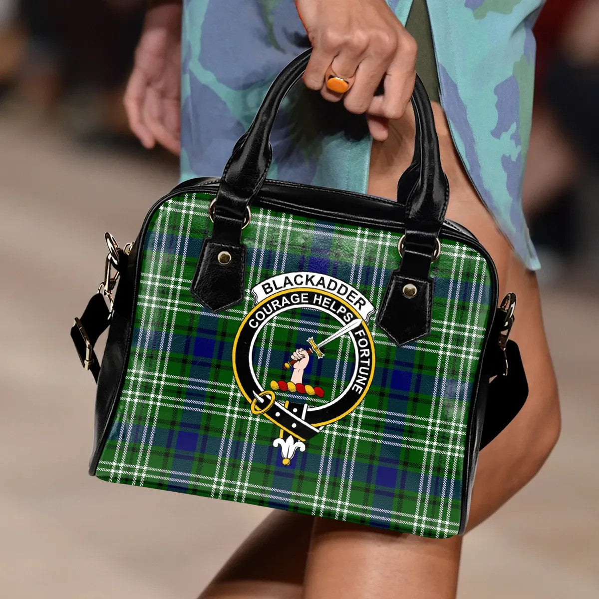 Scottish Blackadder Clan Badge Tartan Shoulder Handbag | Tartanplaid.co ...