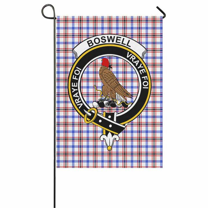 Scottish Boswell Clan Crest Tartan Garden Flag – Tartan Plaid
