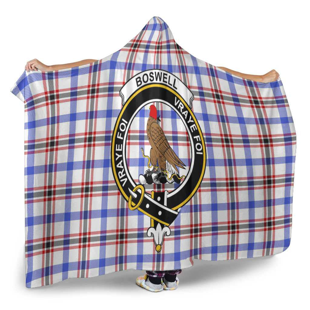 Scottish Boswell Clan Crest Tartan Hooded Blanket – Tartan Plaid