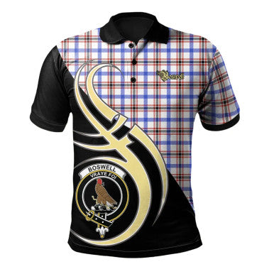 Scottish Boswell Modern Clan Crest Tartan Polo Shirt Believe in Me ...
