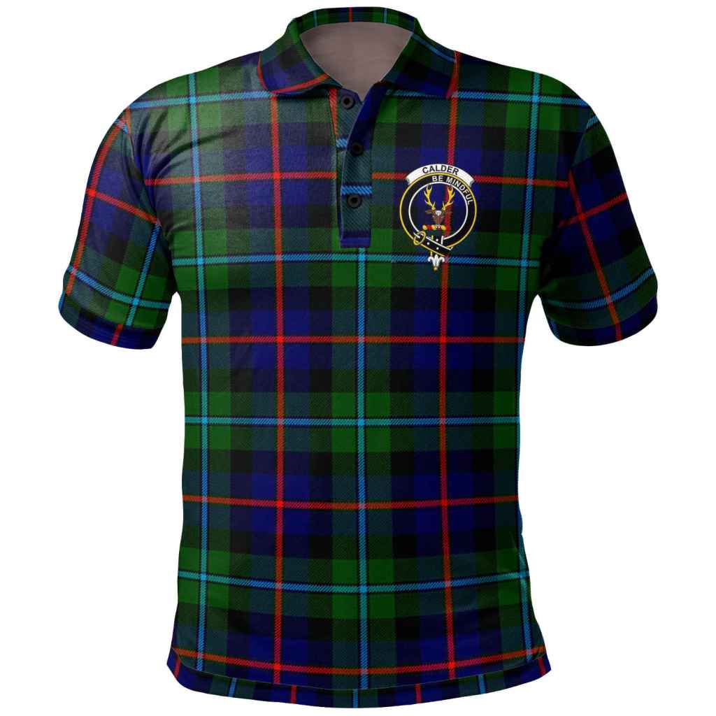 Scottish Calder Clan Crest Tartan Polo Shirt | Tartanplaid.co – Tartan ...
