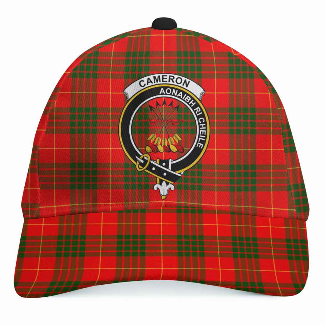 Scottish Cameron Clan Crest Tartan Cap – Tartan Plaid