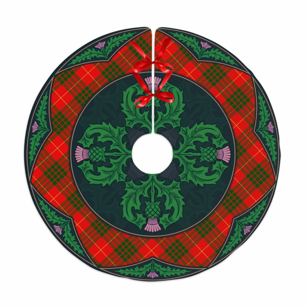 Scottish Cameron Modern Clan Tartan Christmas Tree Skirt Old Scottish ...