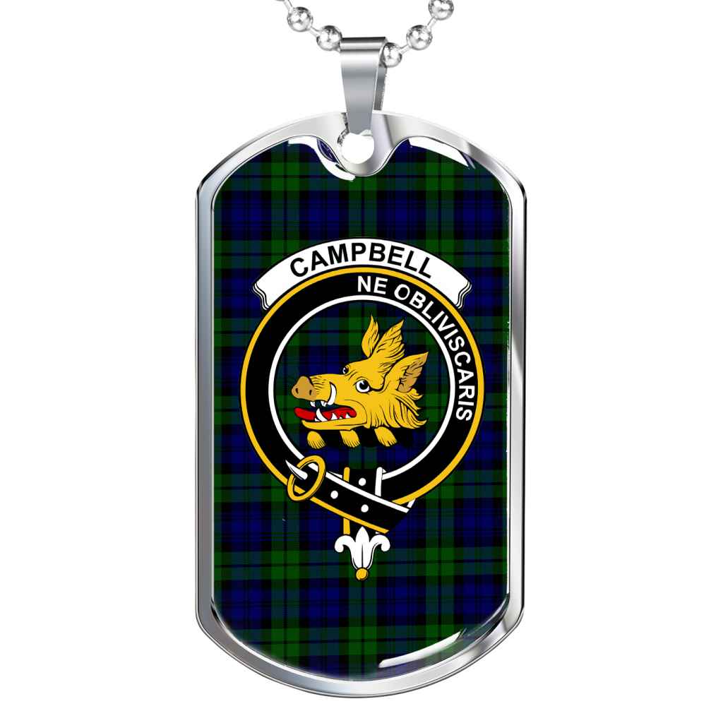 Scottish Campbell of Breadalbane Clan Badge Tartan Military Dog Tag ...