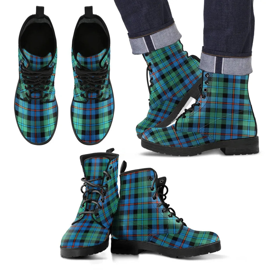 Scottish Campbell of Cawdor Ancient Clan Tartan Leather Boots – Tartan ...