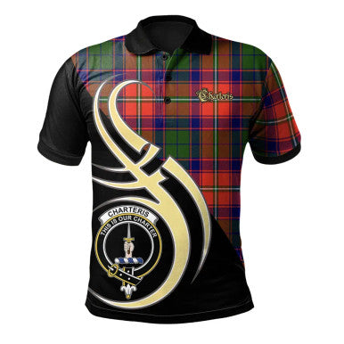 Scottish Charteris Clan Crest Tartan Polo Shirt Believe in Me – Tartan ...