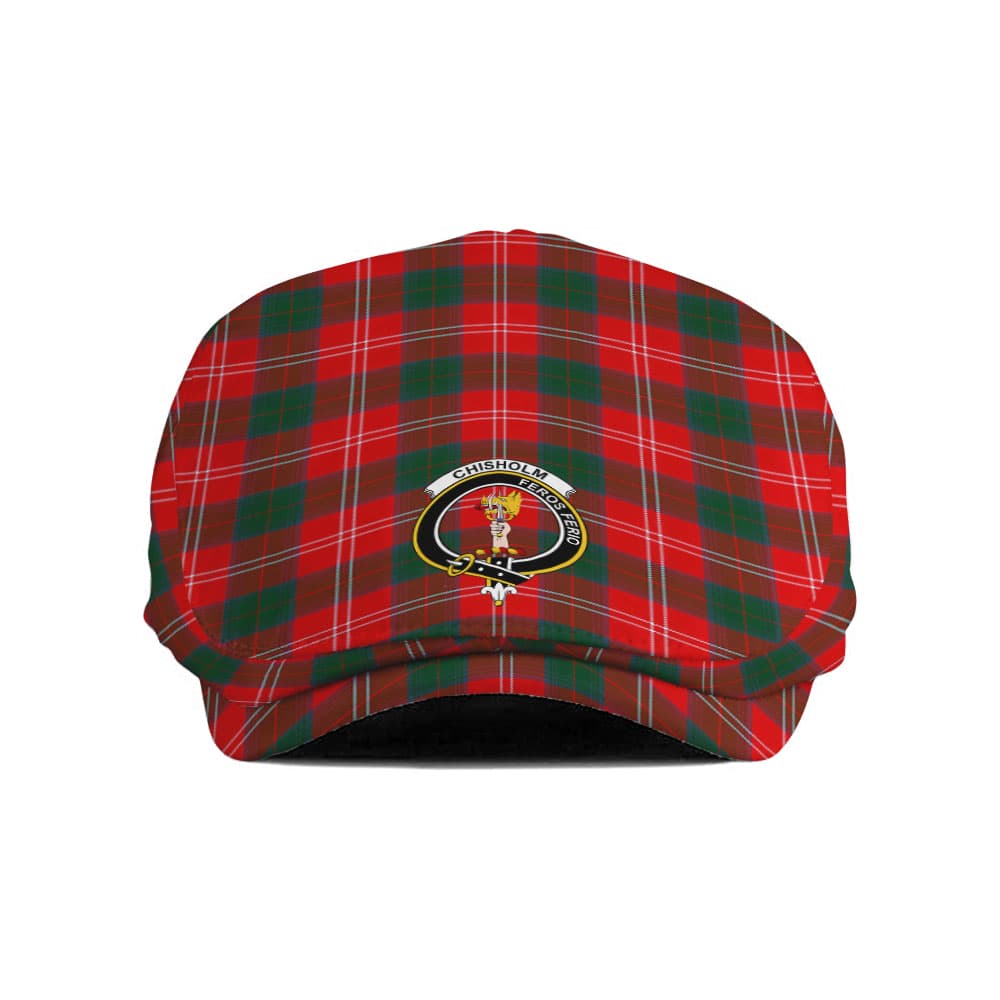 Scottish Chisholm Clan Crest Tartan Flat Cap – Tartan Plaid