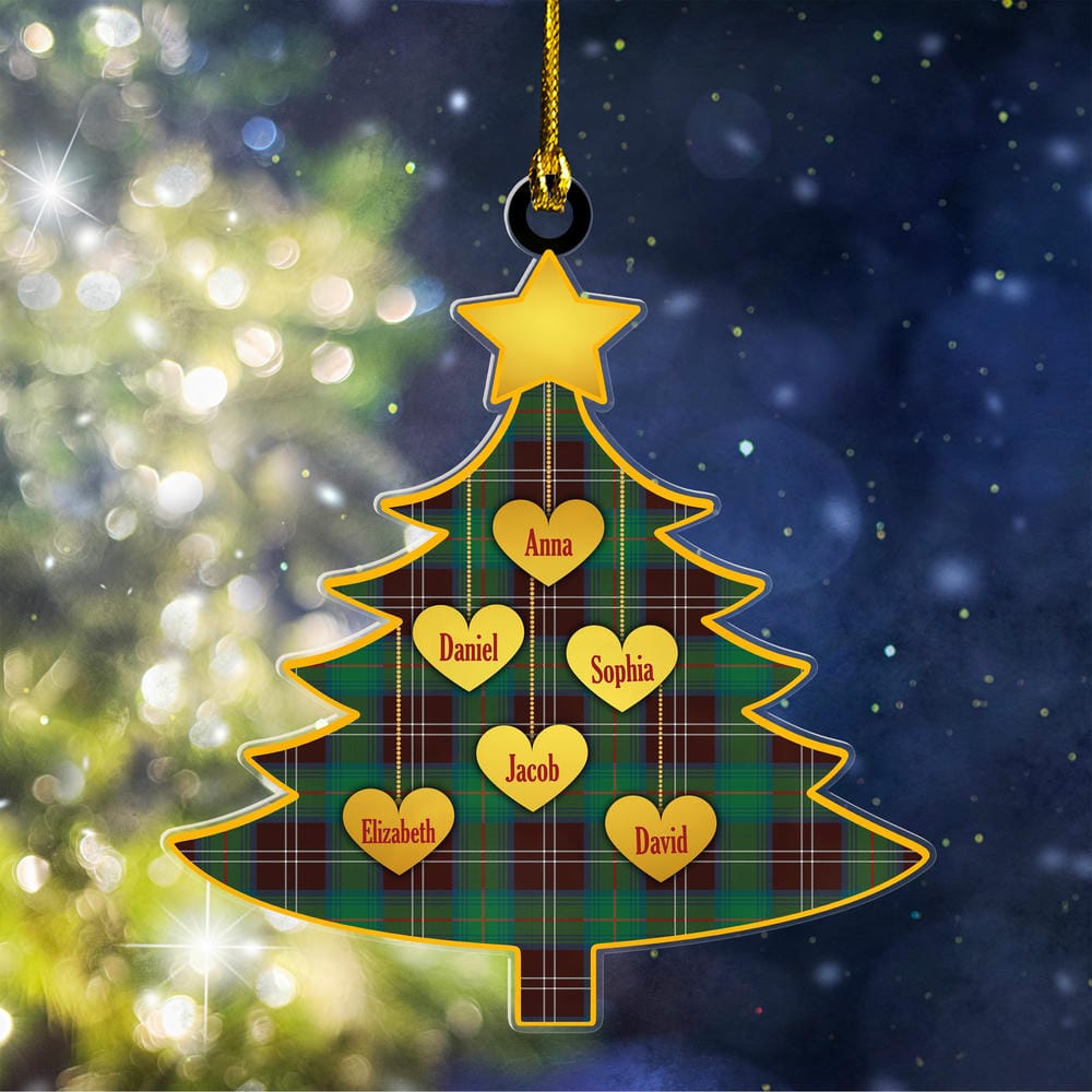 Scottish Chisholm Hunting Ancient Clan Tartan Ornament Custom Family C ...