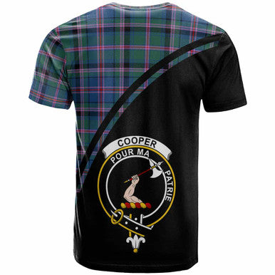 Scottish Cooper Clan Crest Tartan Curve T-Shirt – Tartan Plaid