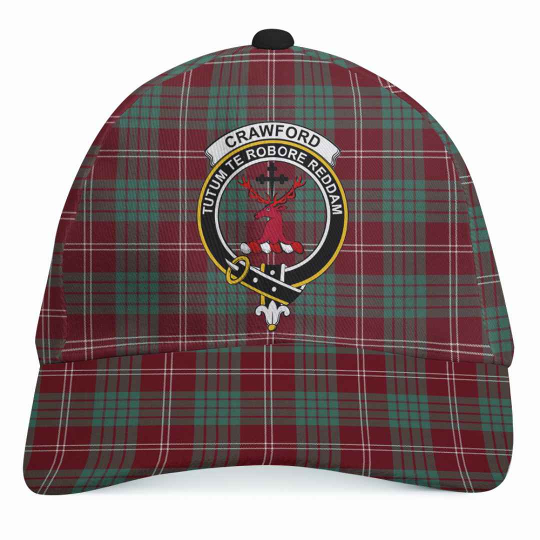 Scottish Crawford Clan Crest Tartan Cap – Tartan Plaid