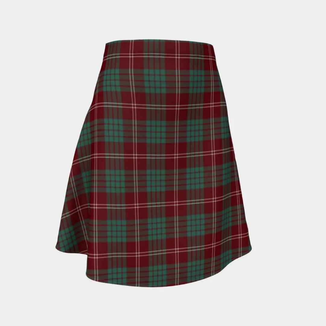 Scottish Crawford Modern Clan Tartan Flare Skirt – Tartan Plaid