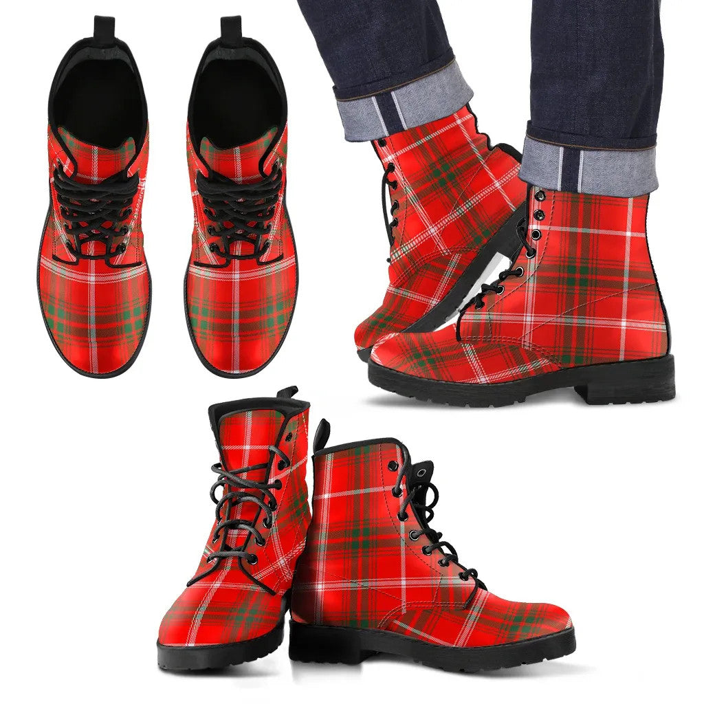 Scottish Duke of Rothesay Modern Clan Tartan Leather Boots – Tartan Plaid