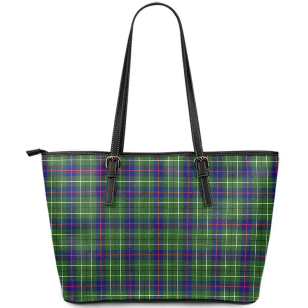 Scottish Duncan Modern Clan Tartan Leather Tote – Tartan Plaid