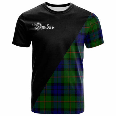 Scottish Dundas Clan Crest Tartan T-Shirt - Military Logo – Tartan Plaid