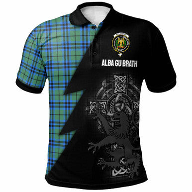 Scottish Falconer Clan Crest Tartan Polo Shirt - Lion Rampant Celtic C ...