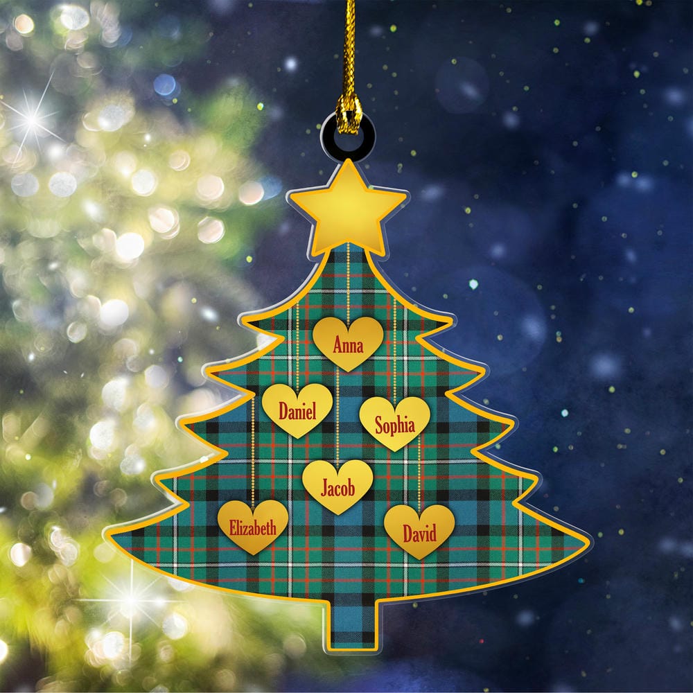 Scottish Ferguson Ancient Clan Tartan Ornament Custom Family Christmas ...
