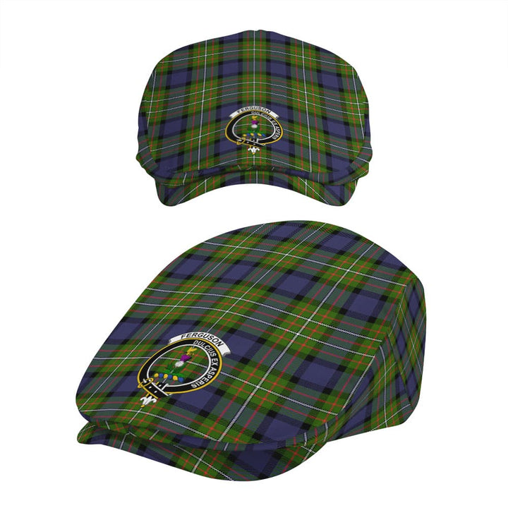 Scottish Ferguson Clan Crest Tartan Flat Cap – Tartan Plaid