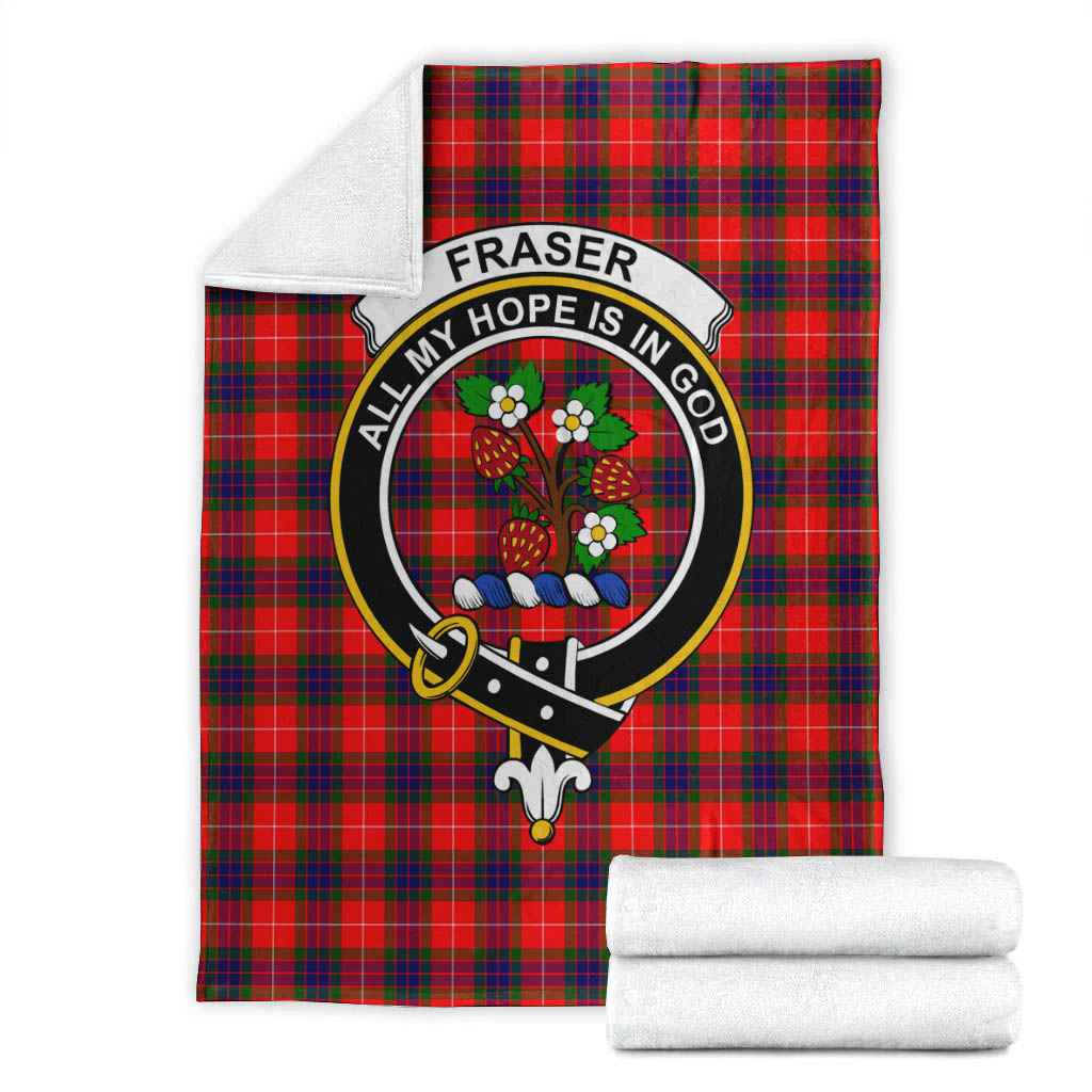 Scottish Fraser (of Lovat) Clan Crest Tartan Blanket – Tartan Plaid