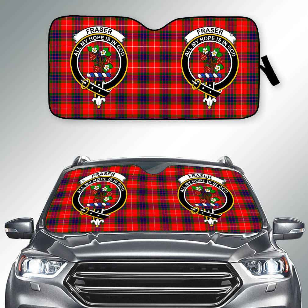 Scottish Fraser Clan Badge Tartan Car Windshield Sun Shade ...