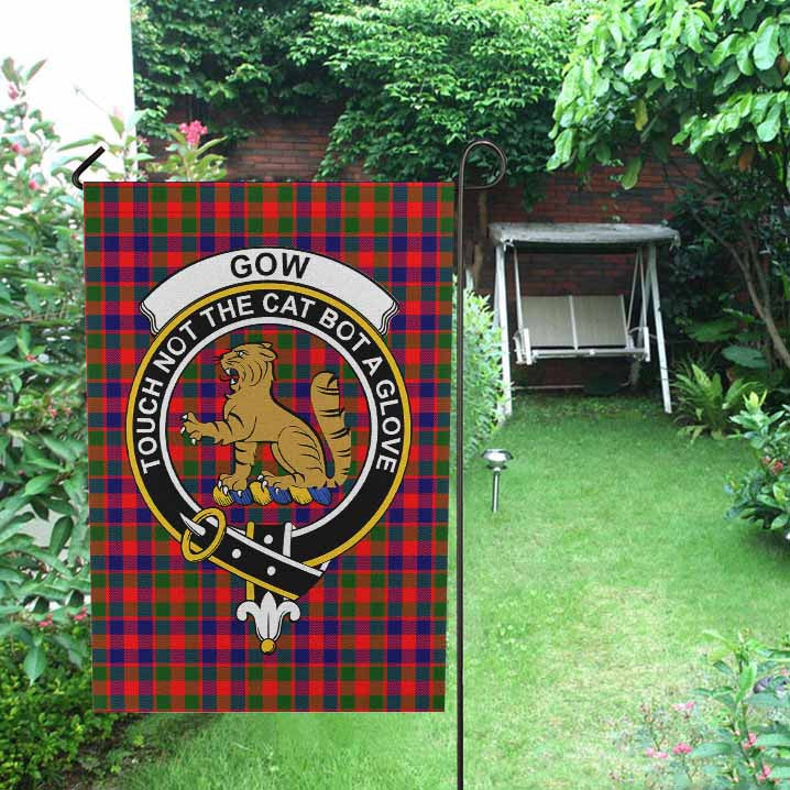 Scottish Gow (or McGouan) Clan Crest Tartan Garden Flag – Tartan Plaid