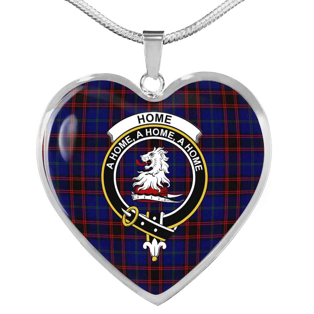 Scottish Home (or Hume) Clan Crest Tartan Necklace Heart – Tartan Plaid