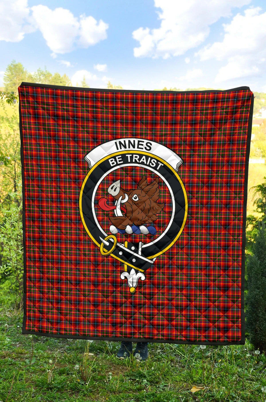 Scottish Innes Modern Clan Crest Tartan Quilt – Tartan Plaid