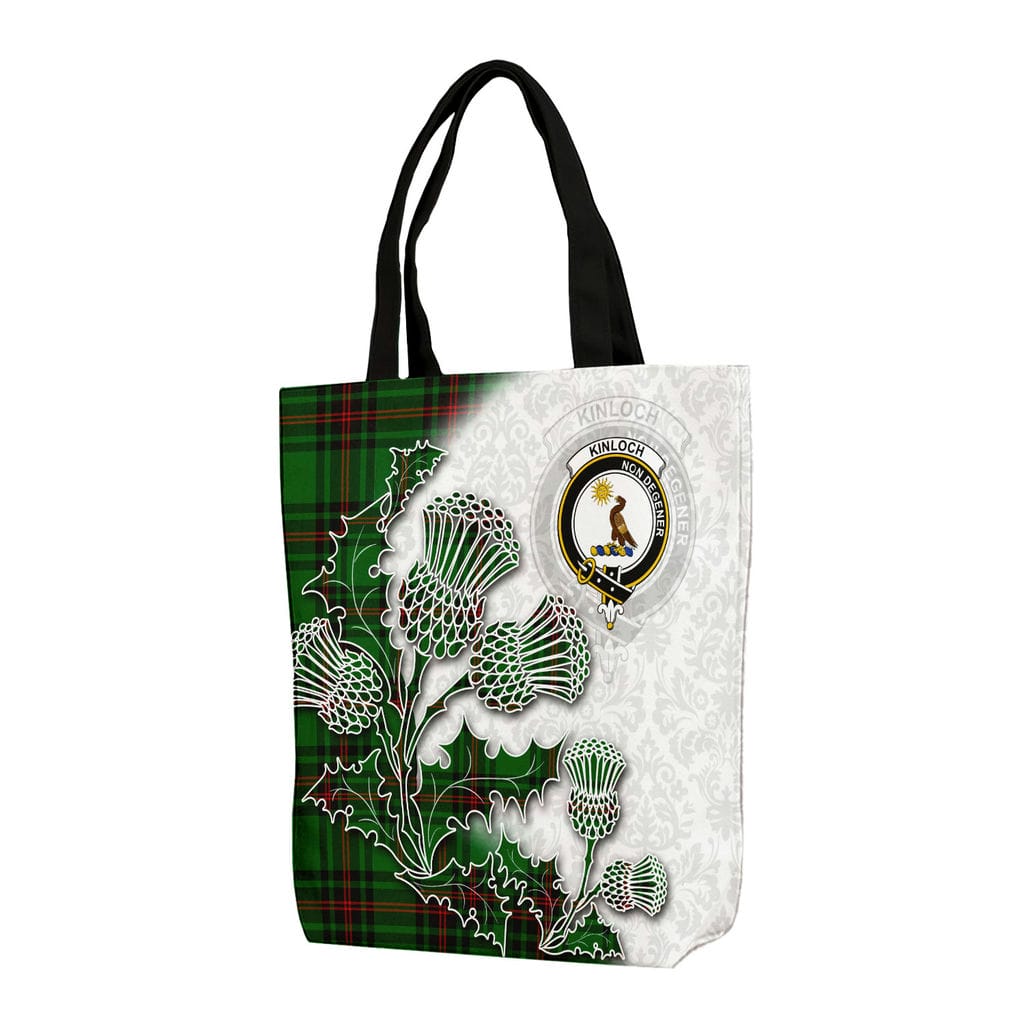 Scottish Kinloch Clan Crest Tartan Canvas Bag With Shoulder Straps - T ...