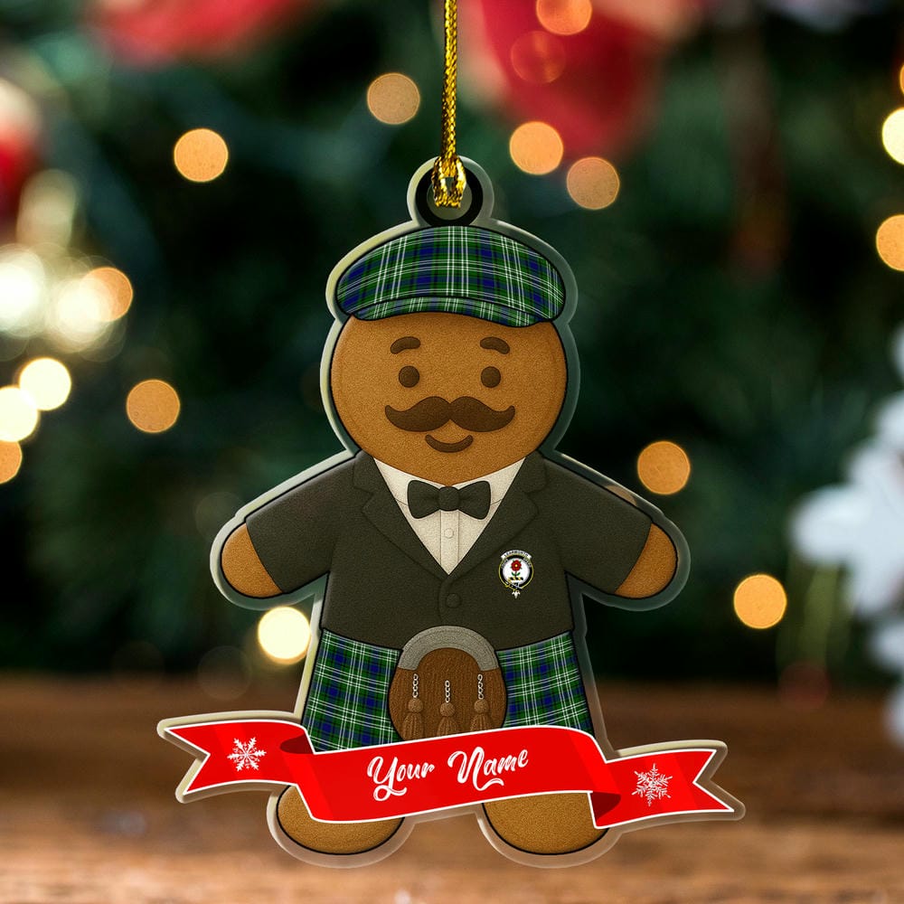 Scottish Learmonth Clan Crest Tartan Ornament Custom Gingerbread Scots ...
