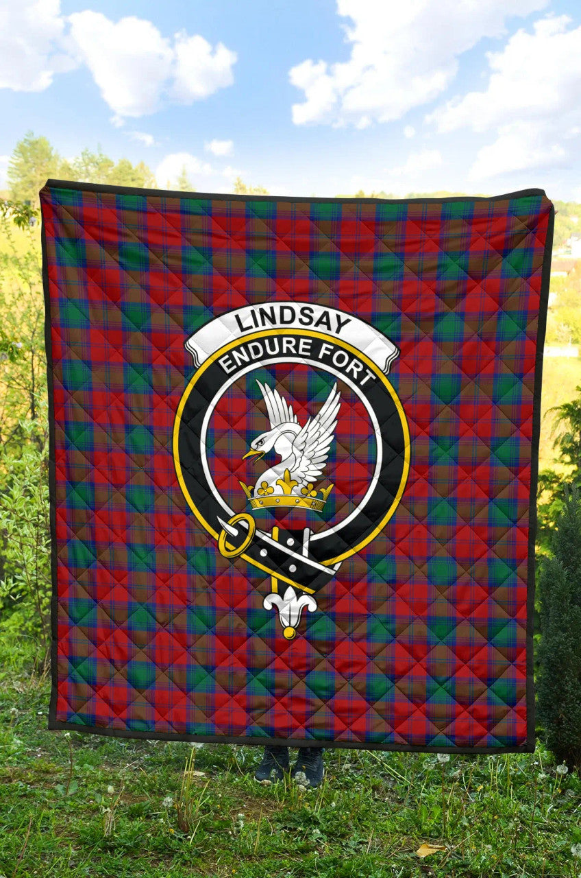 Scottish Lindsay Modern Clan Crest Tartan Quilt – Tartan Plaid