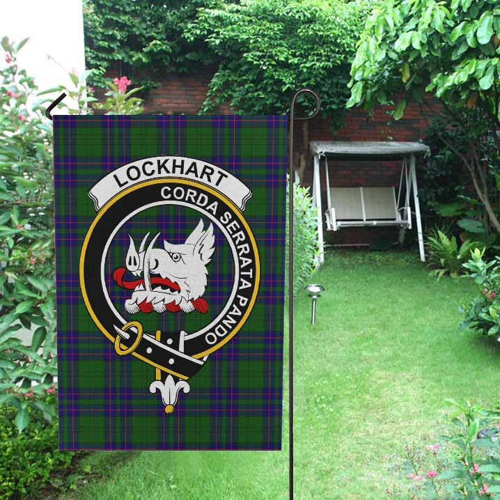 Scottish Lockhart Clan Crest Tartan Garden Flag – Tartan Plaid