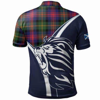 Scottish Logan Clan Crest Tartan Polo Shirt - Scottish Flag With Lion ...