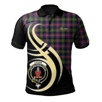 Scottish Logan Modern Clan Crest Tartan Polo Shirt Believe in Me ...