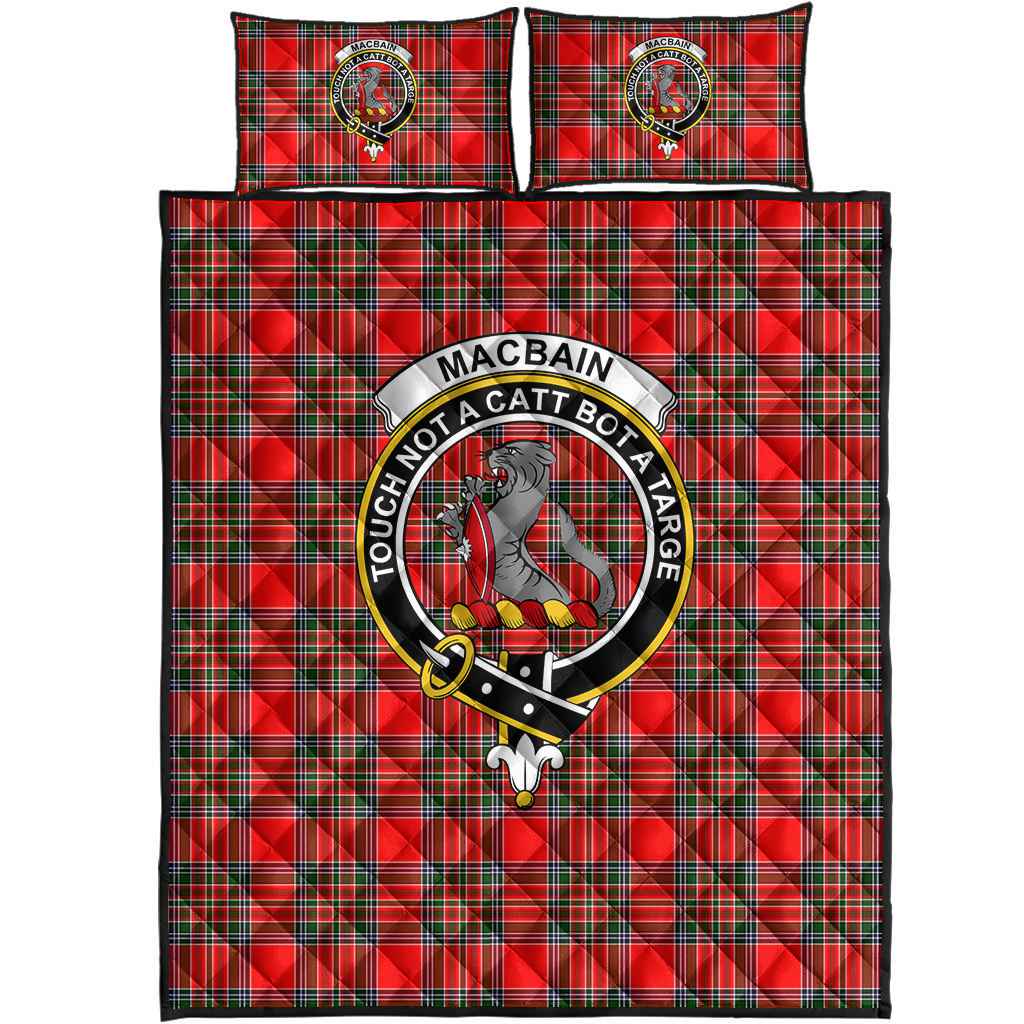 Scottish MacBain Clan Crest Tartan Quilt Bed Set – Tartan Plaid