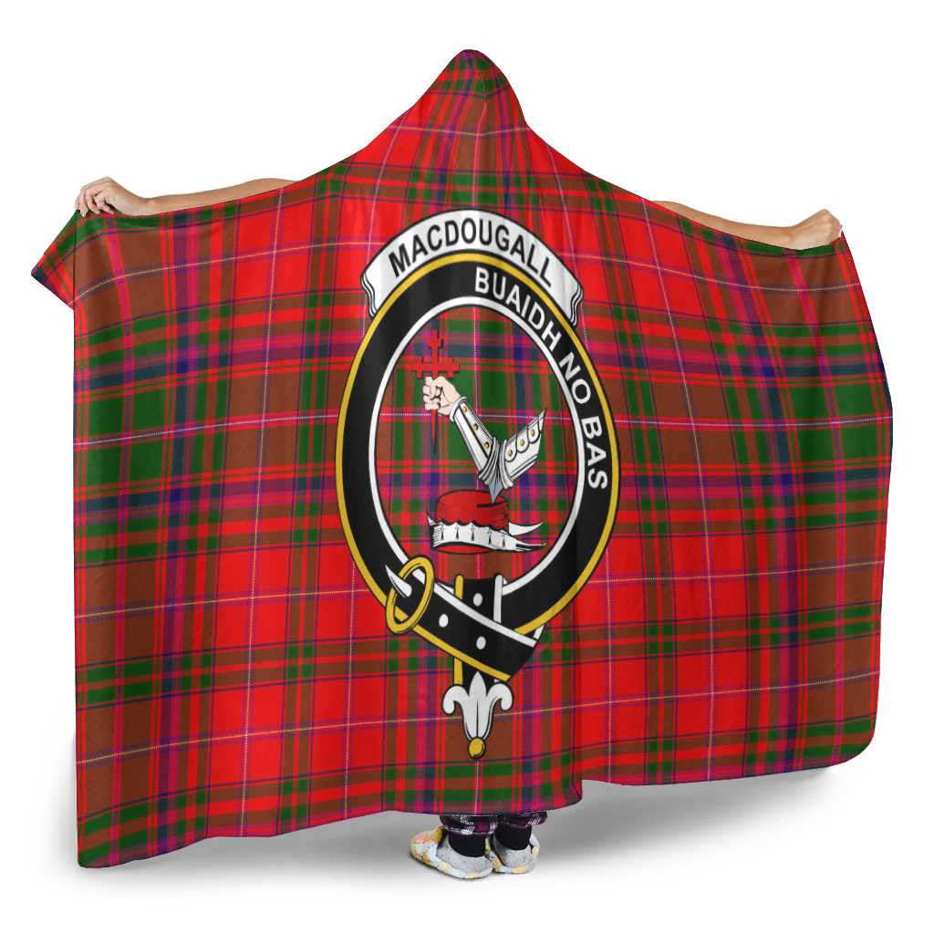Scottish MacDougall Clan Crest Tartan Hooded Blanket – Tartan Plaid