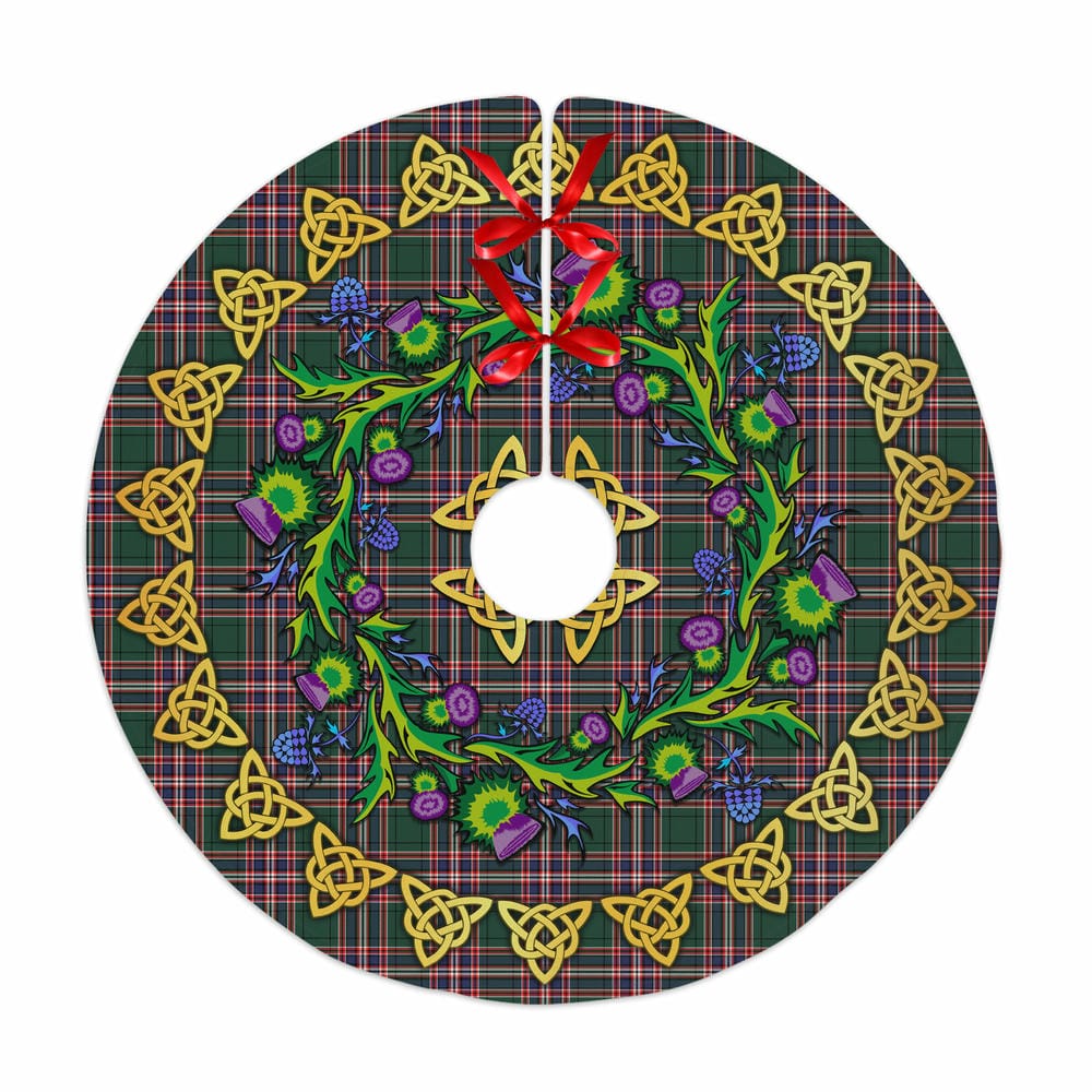 Scottish MacFarlane Hunting Modern Clan Tartan Thistle Celtic Knot Chr ...