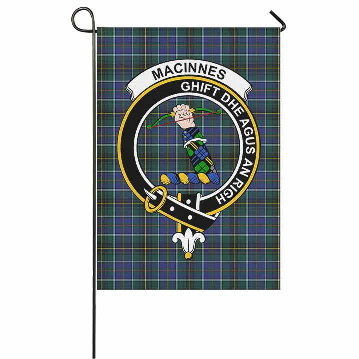 Scottish MacInnes Clan Crest Tartan Garden Flag – Tartan Plaid