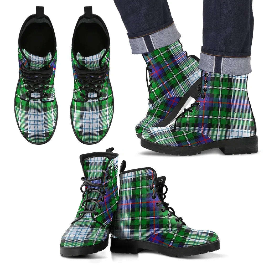 Scottish MacKenzie Dress Modern Clan Tartan Leather Boots – Tartan Plaid