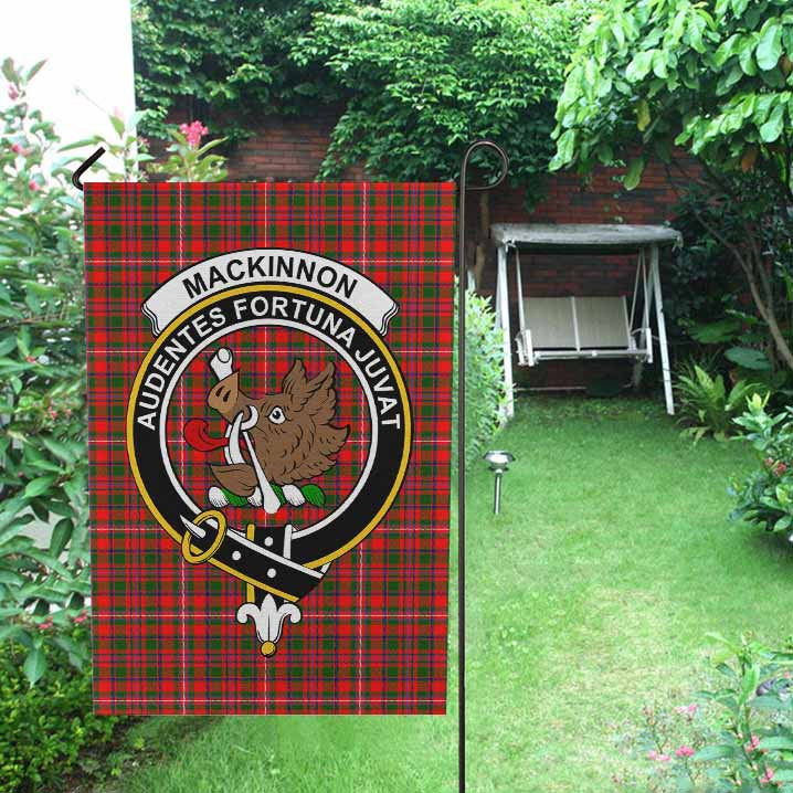 Scottish MacKinnon Clan Badge Tartan Garden Flag | Tartanplaid.co ...